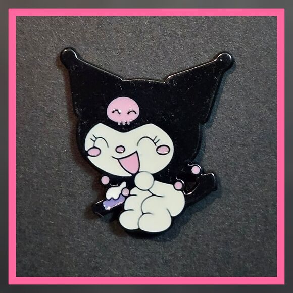 Sanrio | Jewelry | Sanrio Kuromi Enamel Pin | Poshmark